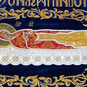 Epitaphios Cover. Fully-embroidered Orthodox Church Shroud of the ...