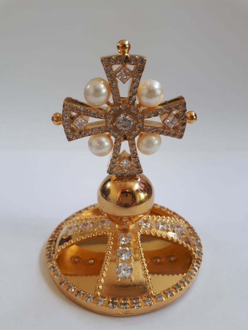 Orthodox Mitre (miter) Cross. Jewelry for a Traditional Headdress ...