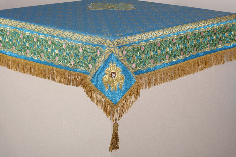 Orthodox Tablecloth on the Throne or Altar, Embroidered Religious Altar ...