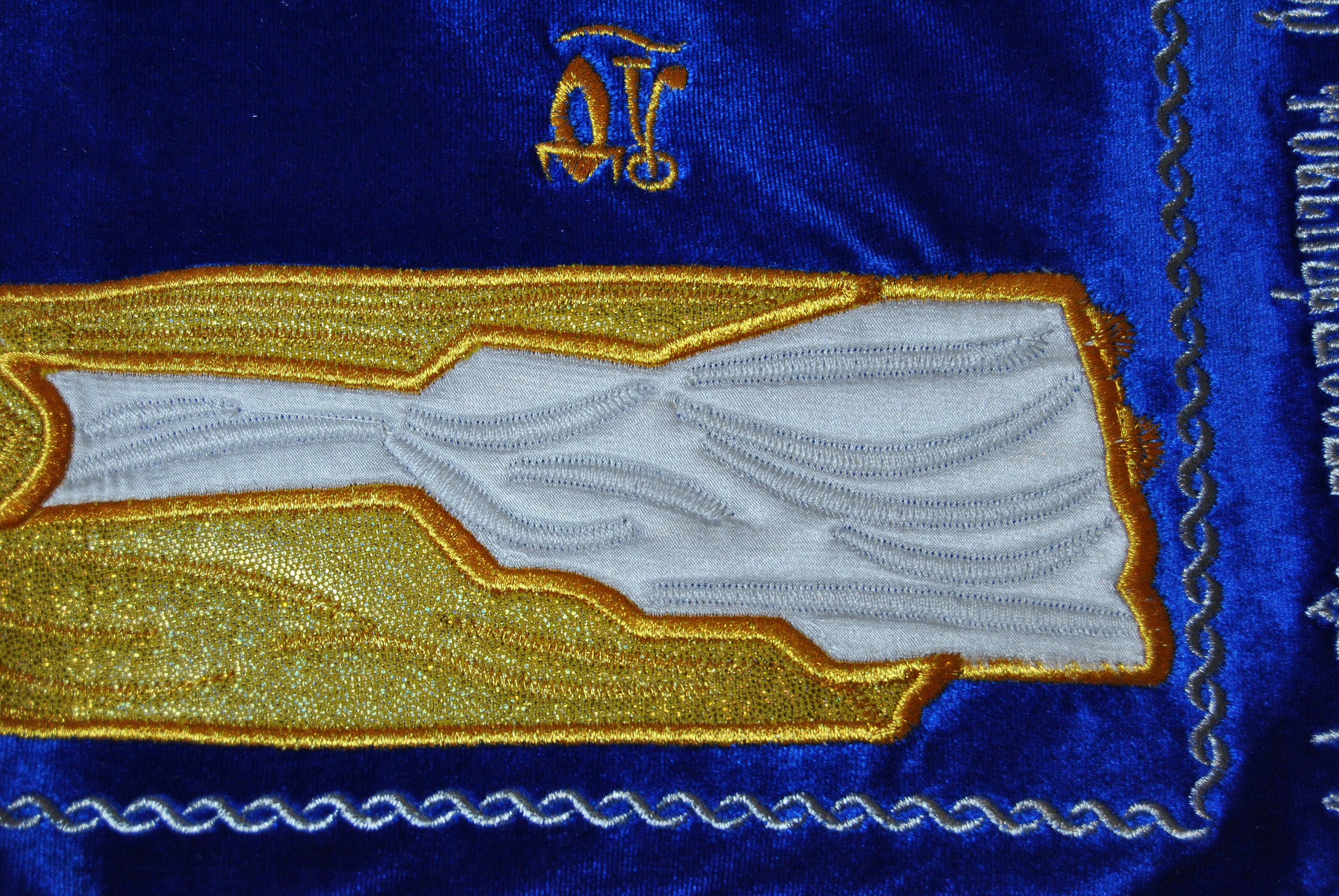 Embroidered Orthodox Church Shroud (epitaphios Cover) of the Virgin ...