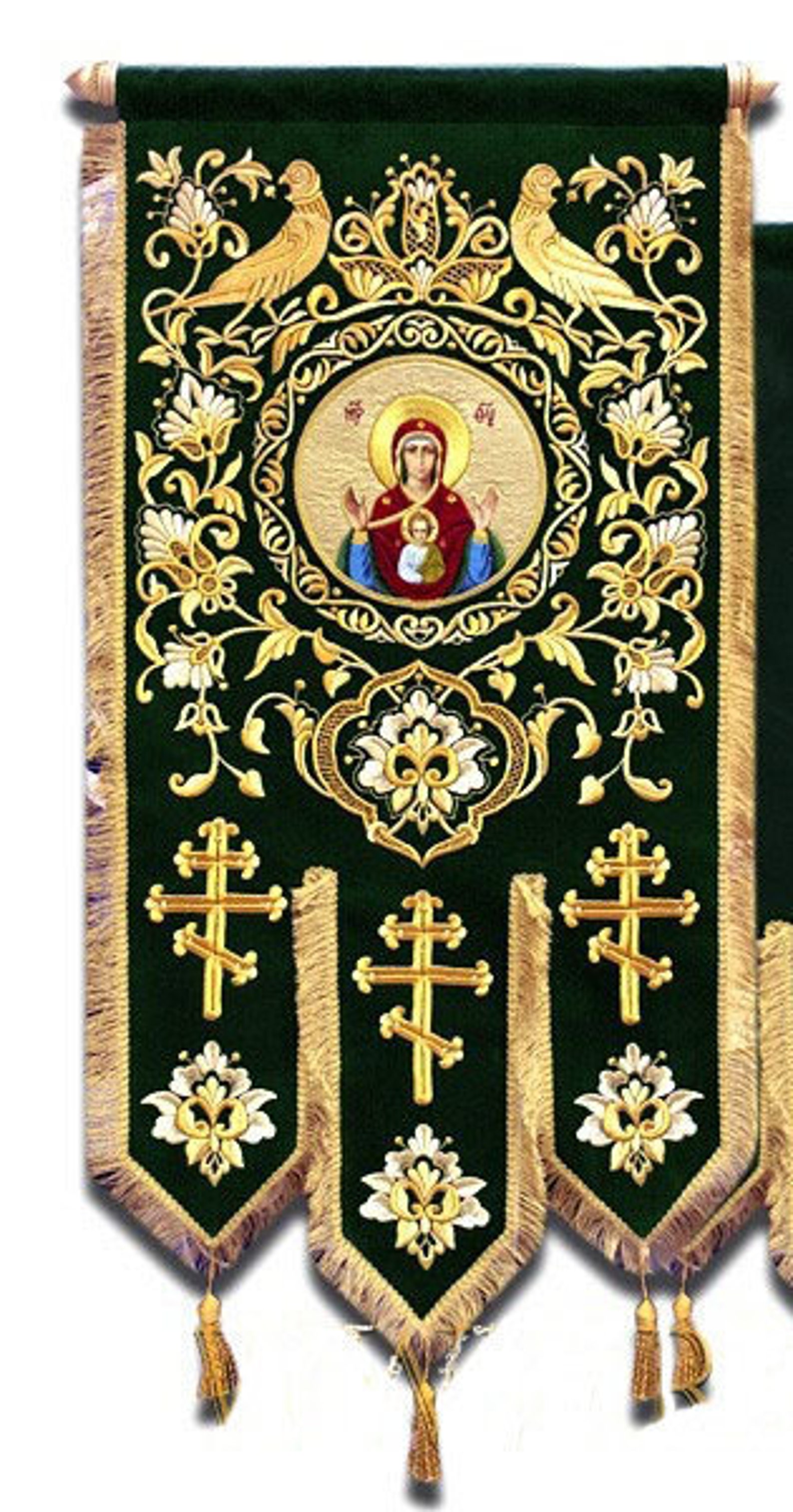 Gonfalon Religious Pennant Hanging Flag Banner Fabric - Etsy