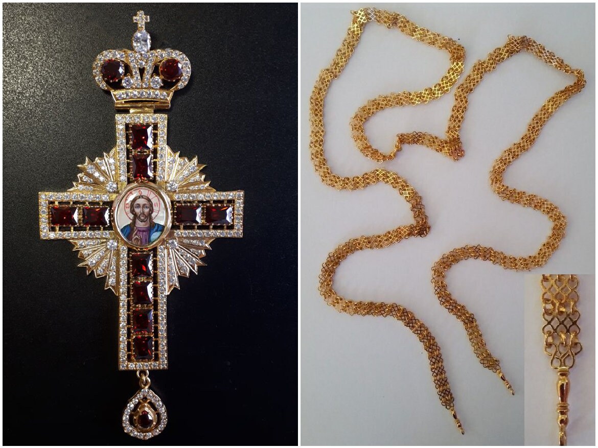 Pectoral Cross Crucifix of Our Lord Jesus Christ. Russian - Etsy