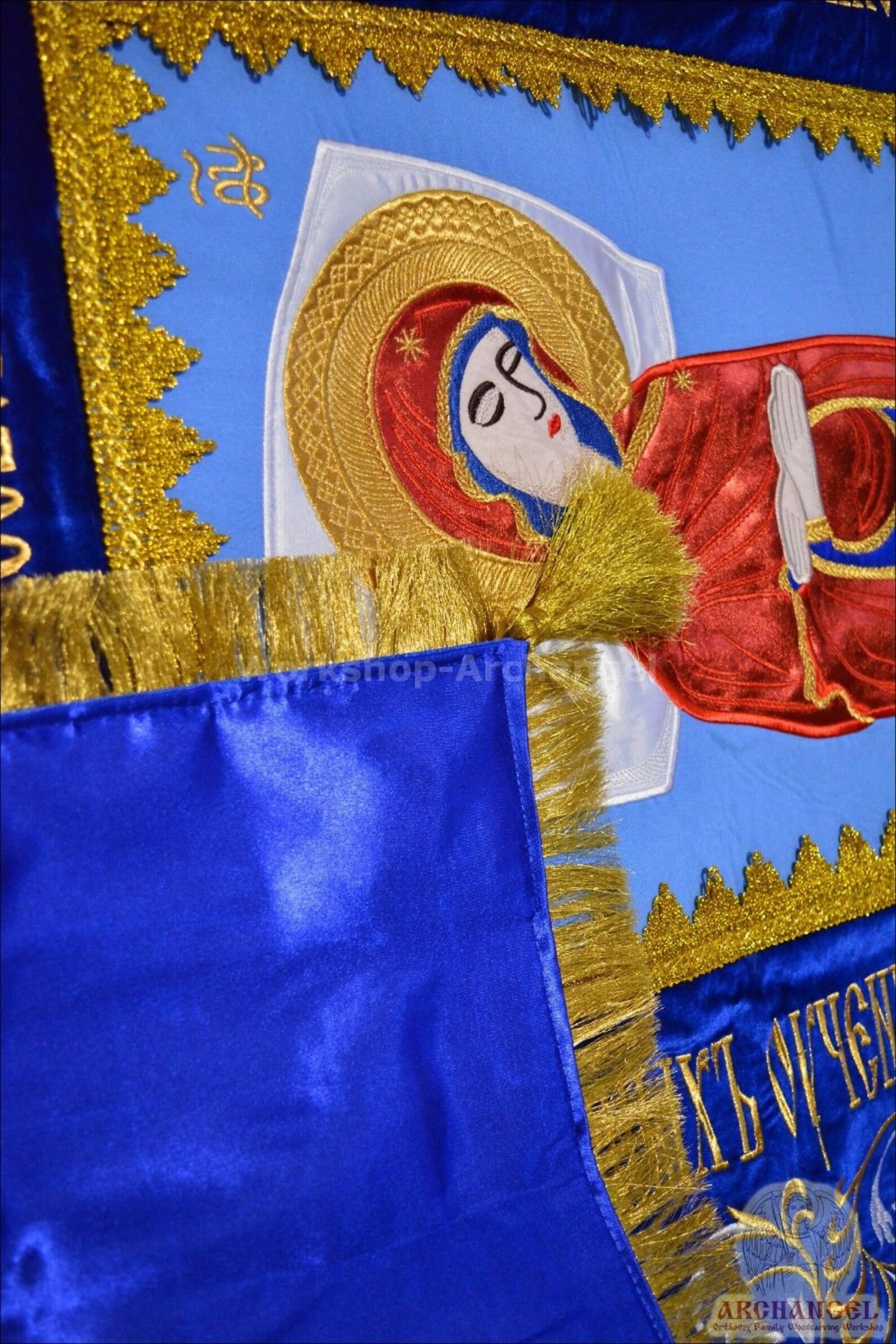 Epitaphios Cover. Fully-embroidered Orthodox Church Shroud of - Etsy