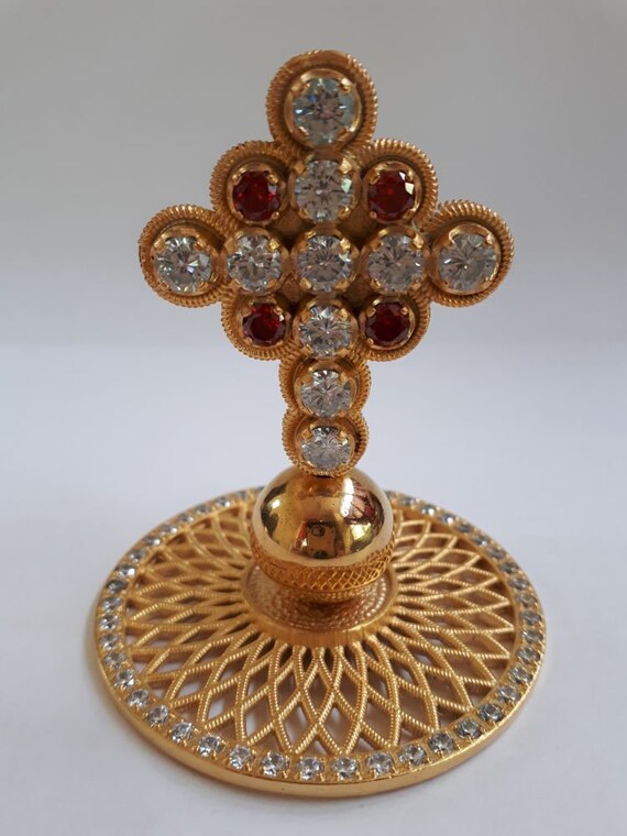 Orthodox Mitre miter Cross. Jewelry for a Traditional - Etsy