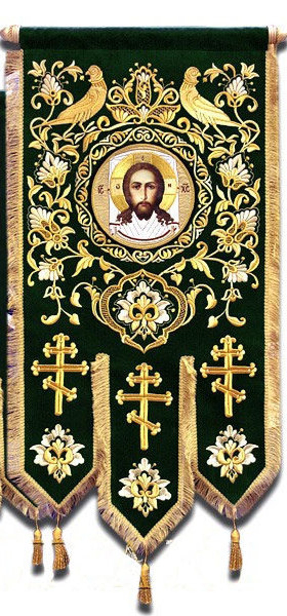 Gonfalon Religious Pennant Hanging Flag Banner Fabric - Etsy