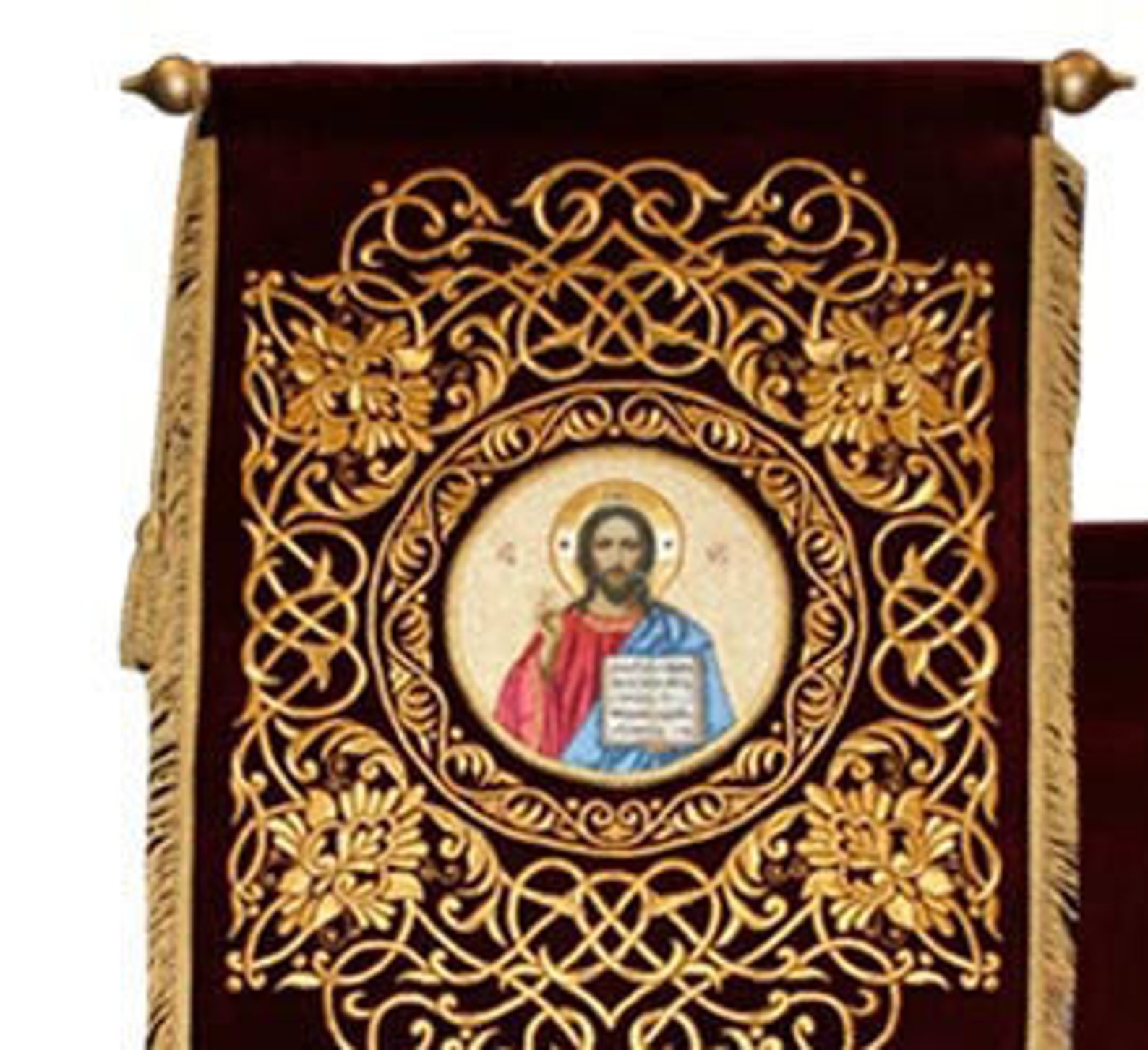 Gonfalon Religious Pennant Hanging Flag Banner Fabric - Etsy UK