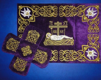 Fully-embroidered Orthodox Church Banner With the Icon of - Etsy