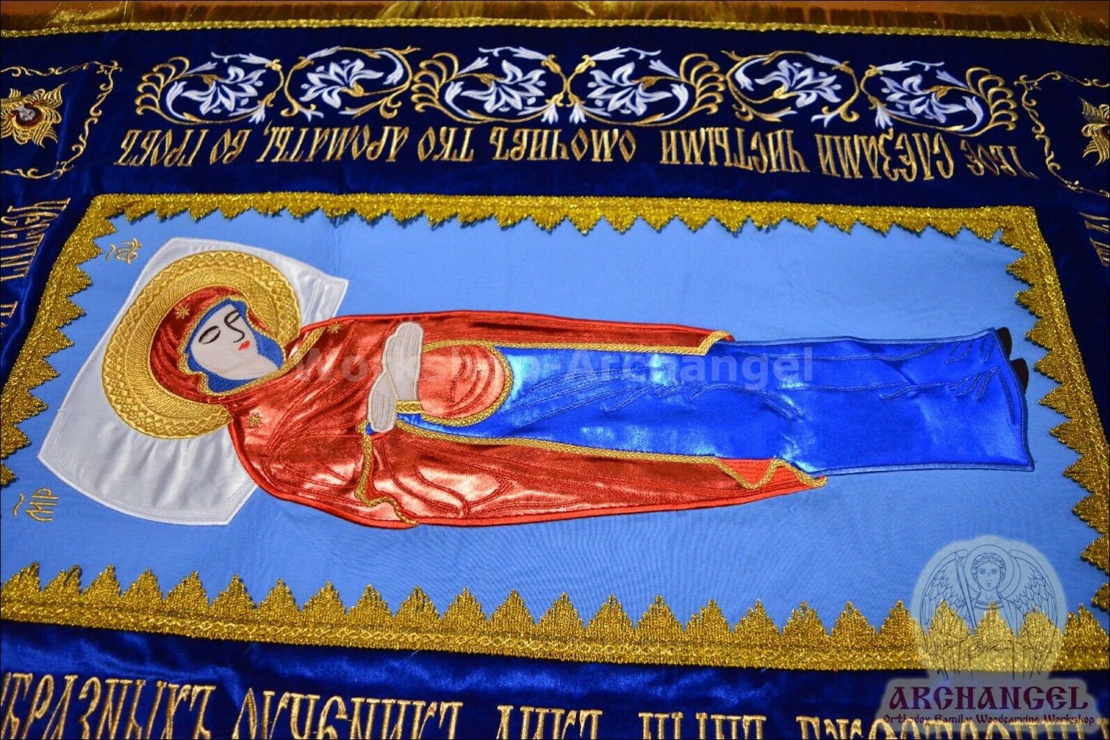 Epitaphios Cover. Fully-embroidered Orthodox Church Shroud of - Etsy