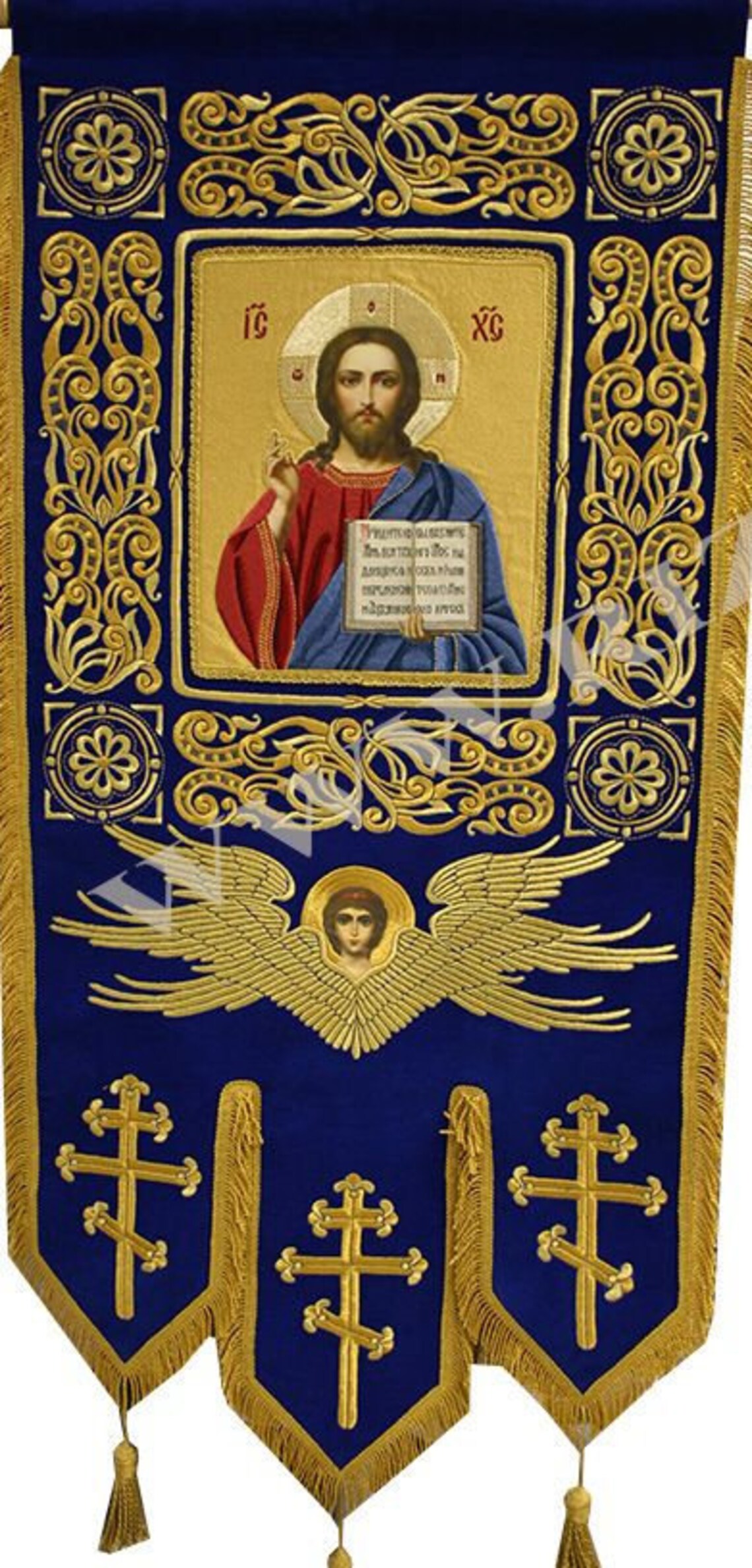 Gonfalon Religious Pennant Hanging Flag Banner Fabric - Etsy