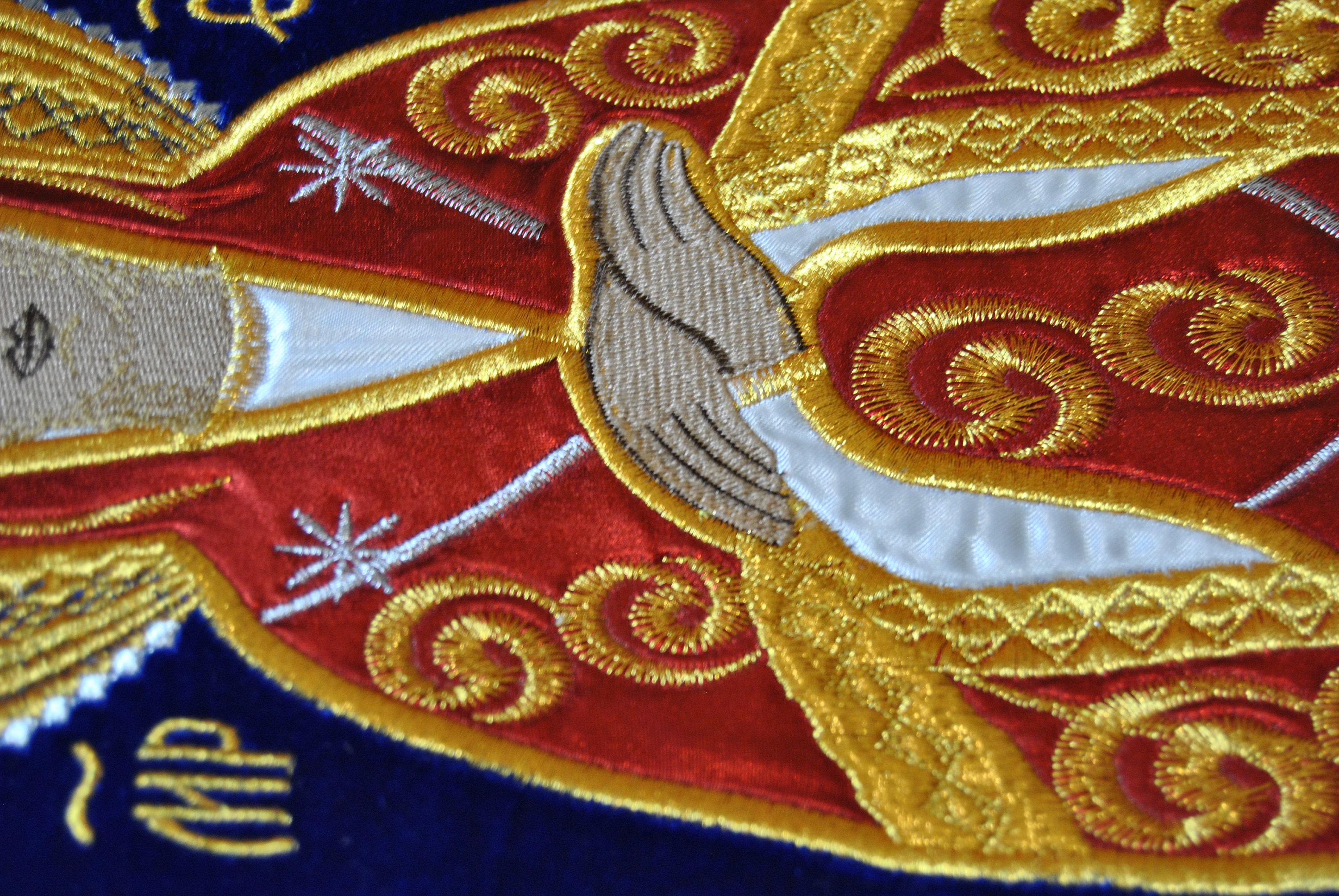 Epitaphios Cover. Embroidered Orthodox Church Shroud of the Virgin ...