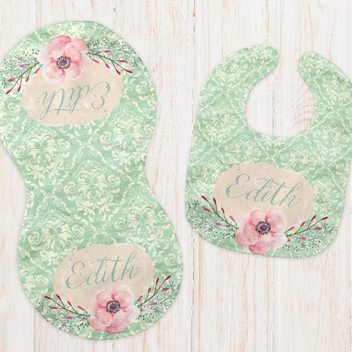 Sublimation Bib and Burp Cloth Baby Forest Woodland Bear - Etsy