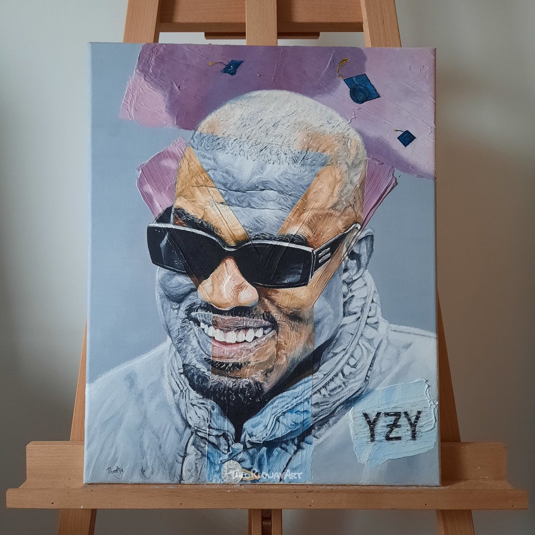 Original Painting Kanye West Graduation Oil on Canvas - Etsy
