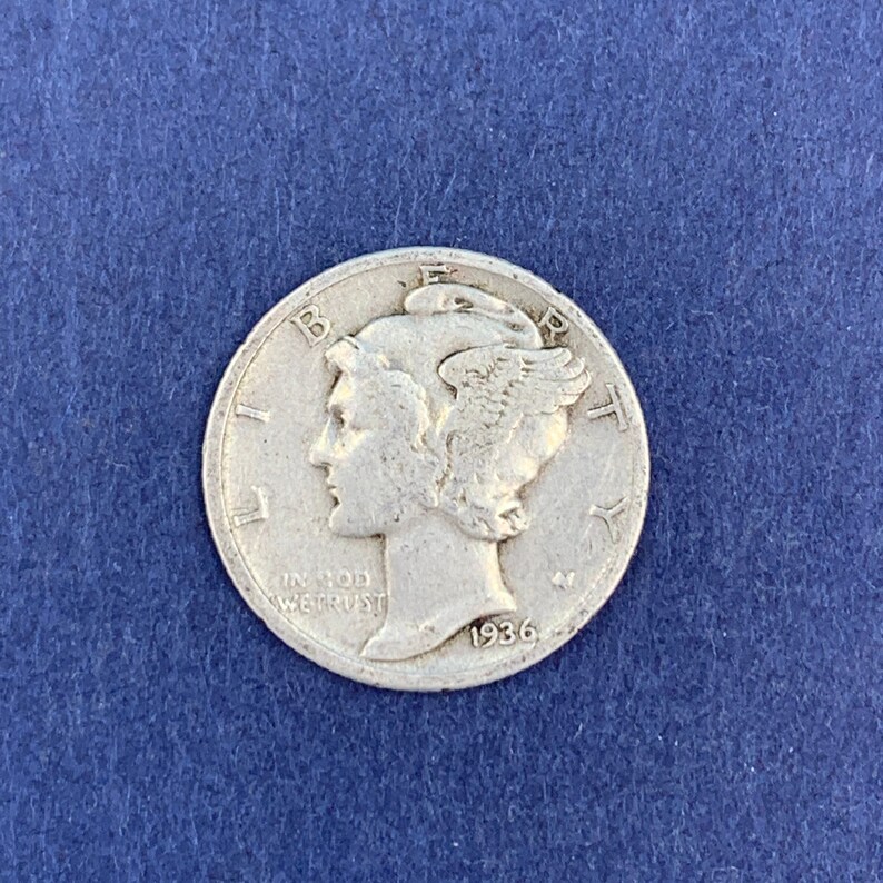 1936 US Dime Mercury winged Liberty Head - Etsy
