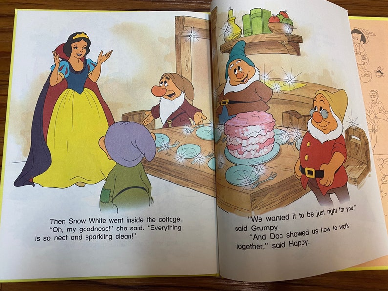 80s Walt Disney Welcome Back Snow White Fun to Read Library - Etsy