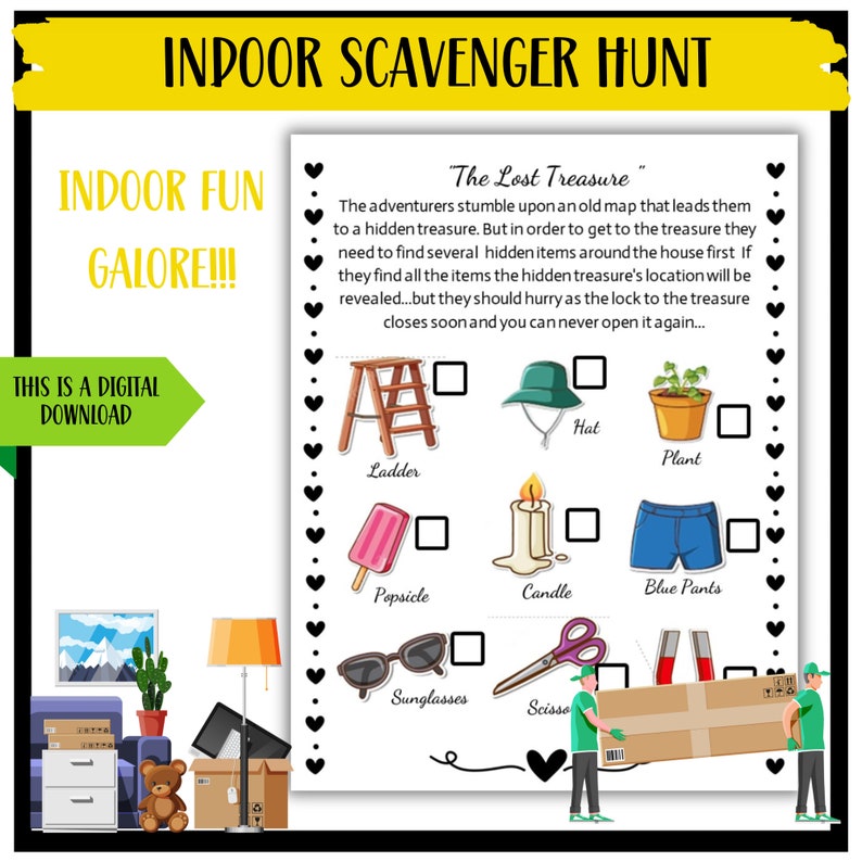 Summer Fun Scavenger Hunt for Kids Bundle, Activities and Games,summer ...