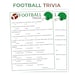 Football Trivia Game, Football Printable Game, Sports Trivia, Pub ...