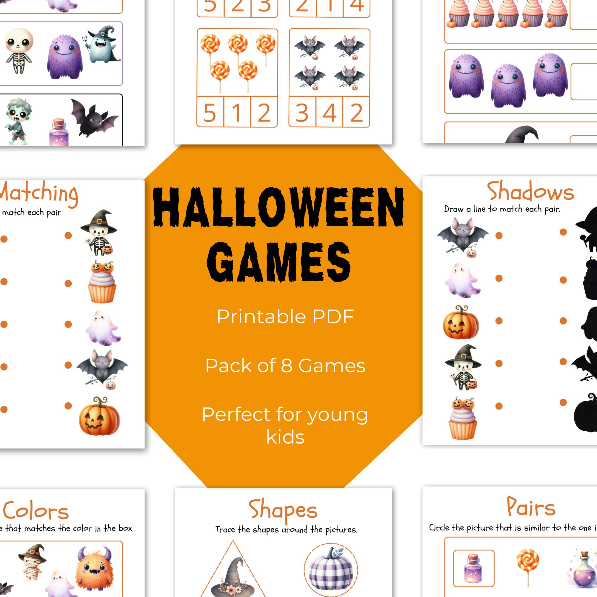 Printable Halloween Worksheets for Preschool & Kindergarten ...