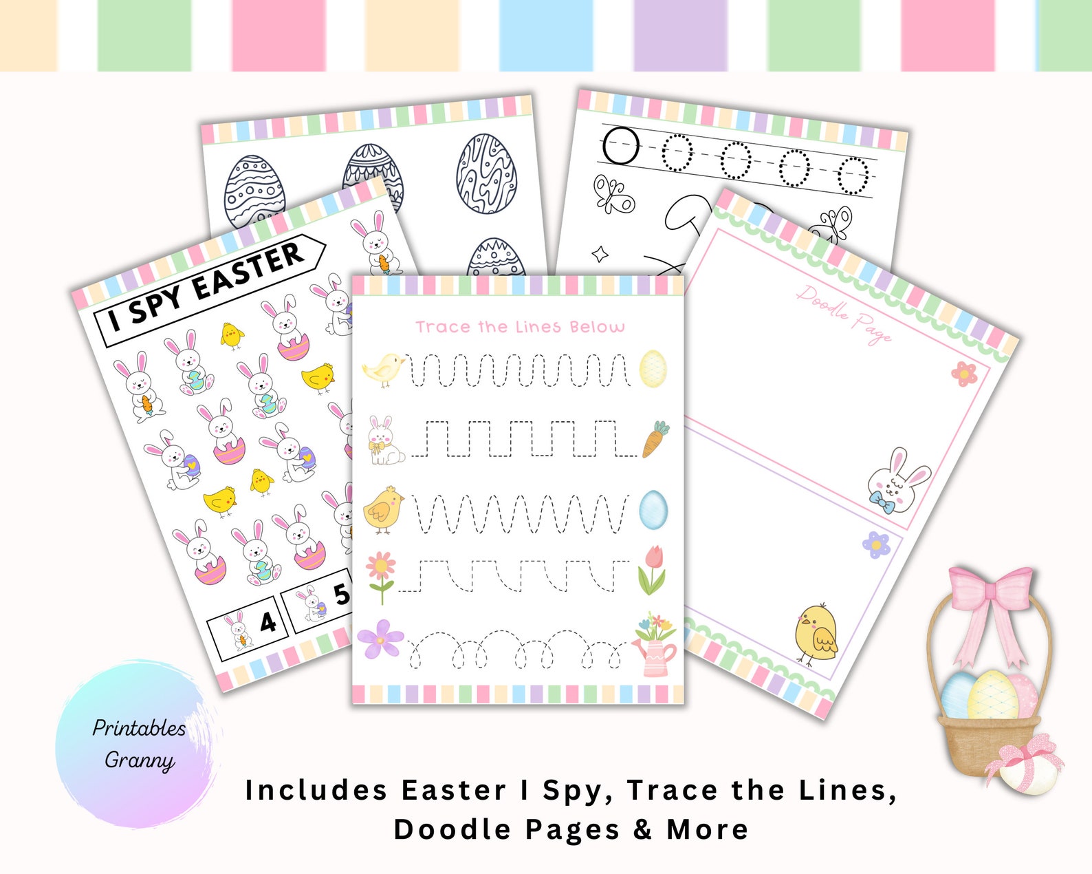 Easter Activities for Kids, Printables Pack, Coloring Pages, Mazes for ...