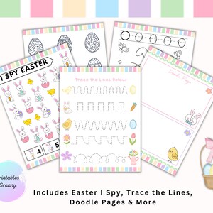 Easter Activities for Kids, Printables Pack, Coloring Pages, Mazes for ...