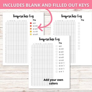 Printable Temperature Log - Daily Weather Tracker - Track Temperature ...