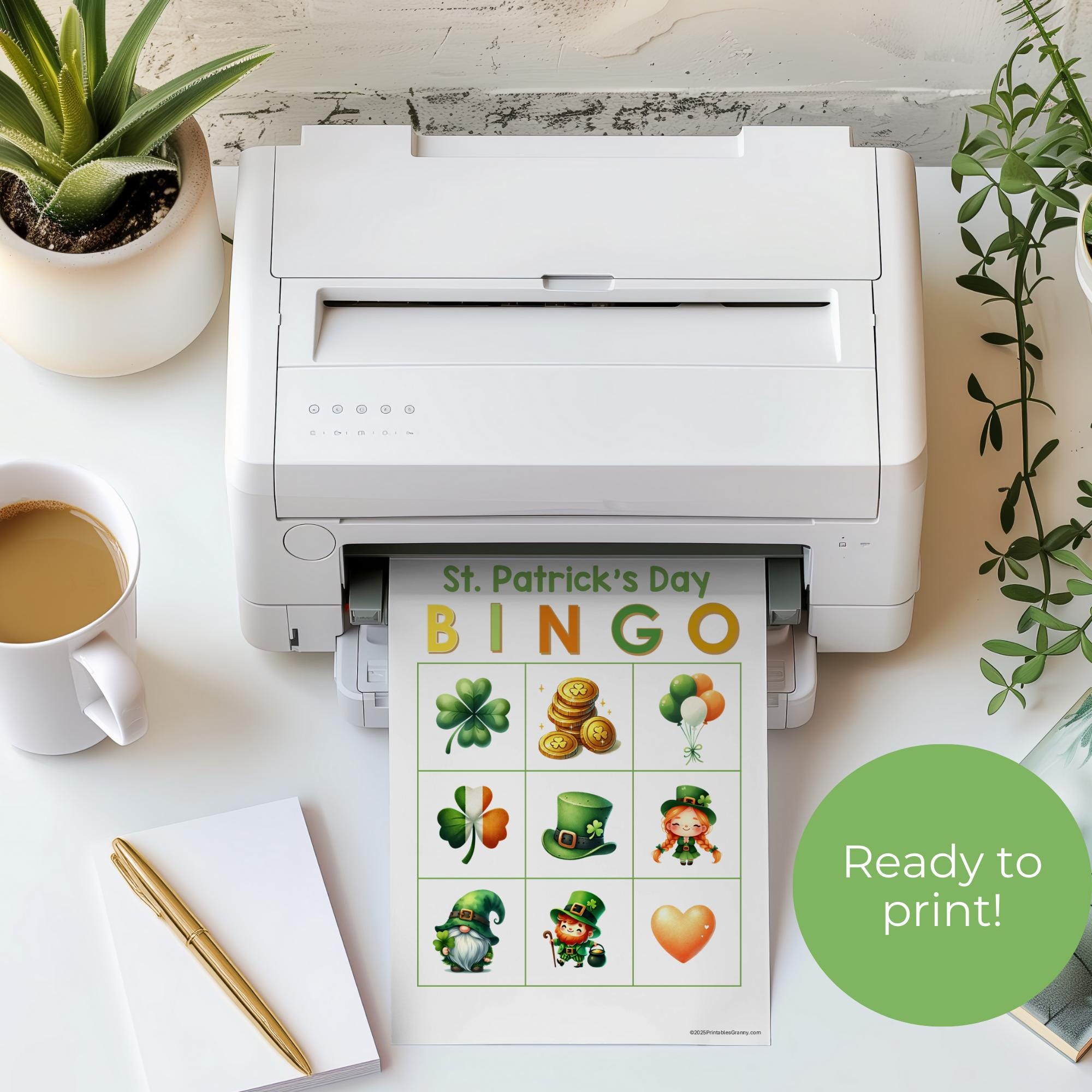 St Patricks Day Preschool Bingo - Fun Learning Game for Kids ...