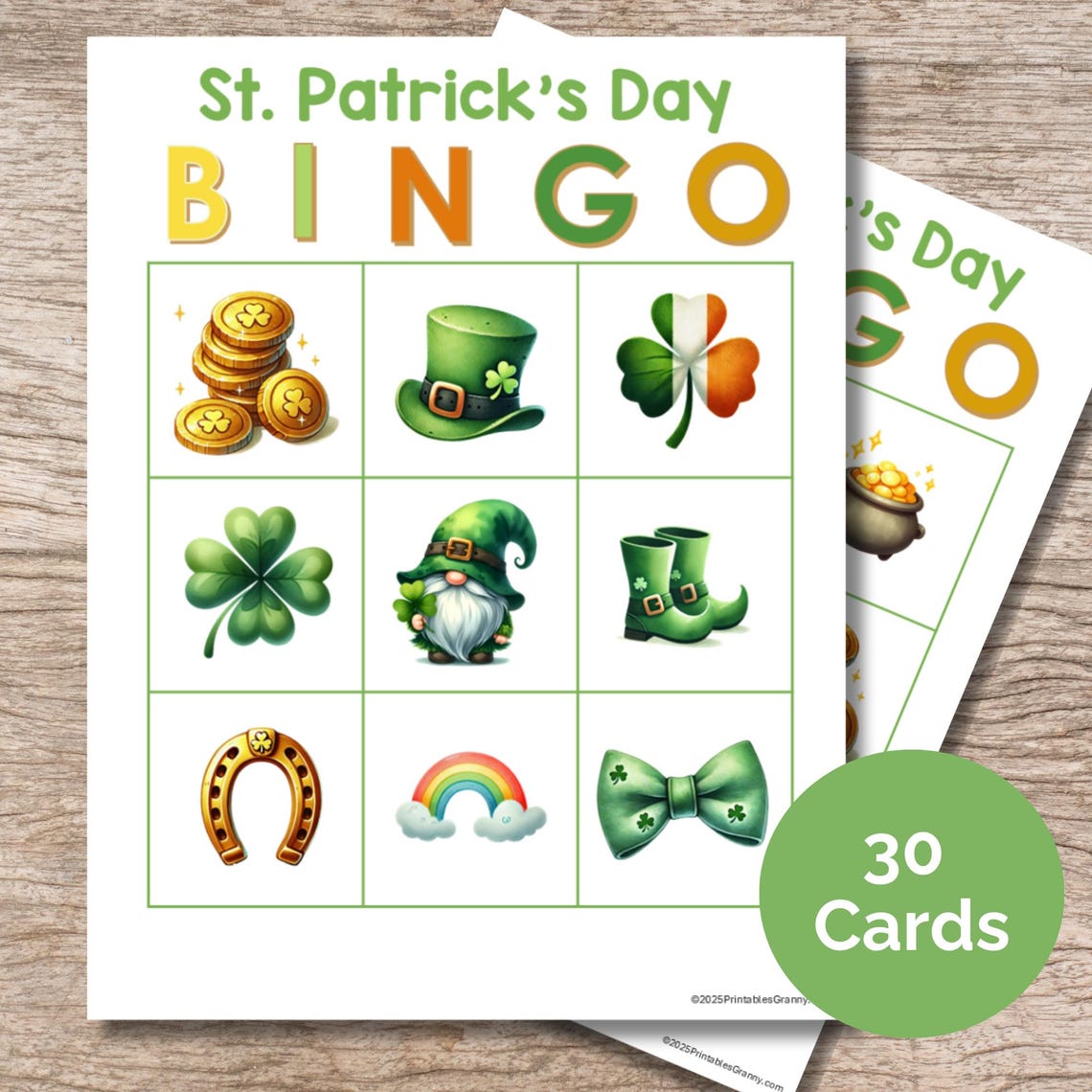St Patricks Day Preschool Bingo - Fun Learning Game for Kids ...