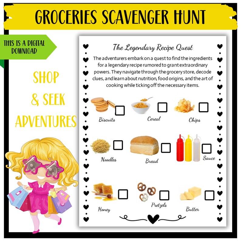 Summer Fun Scavenger Hunt for Kids Bundle, Activities and Games,summer ...