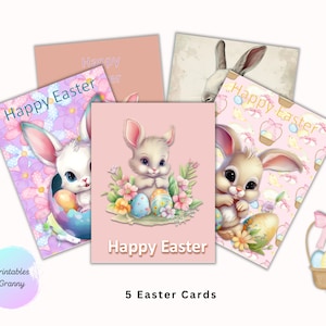 Happy Easter Cards | Printable | Easter Bunny | Celebrate Easter ...