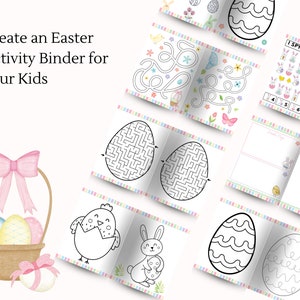 Easter Activities for Kids, Printables Pack, Coloring Pages, Mazes for ...