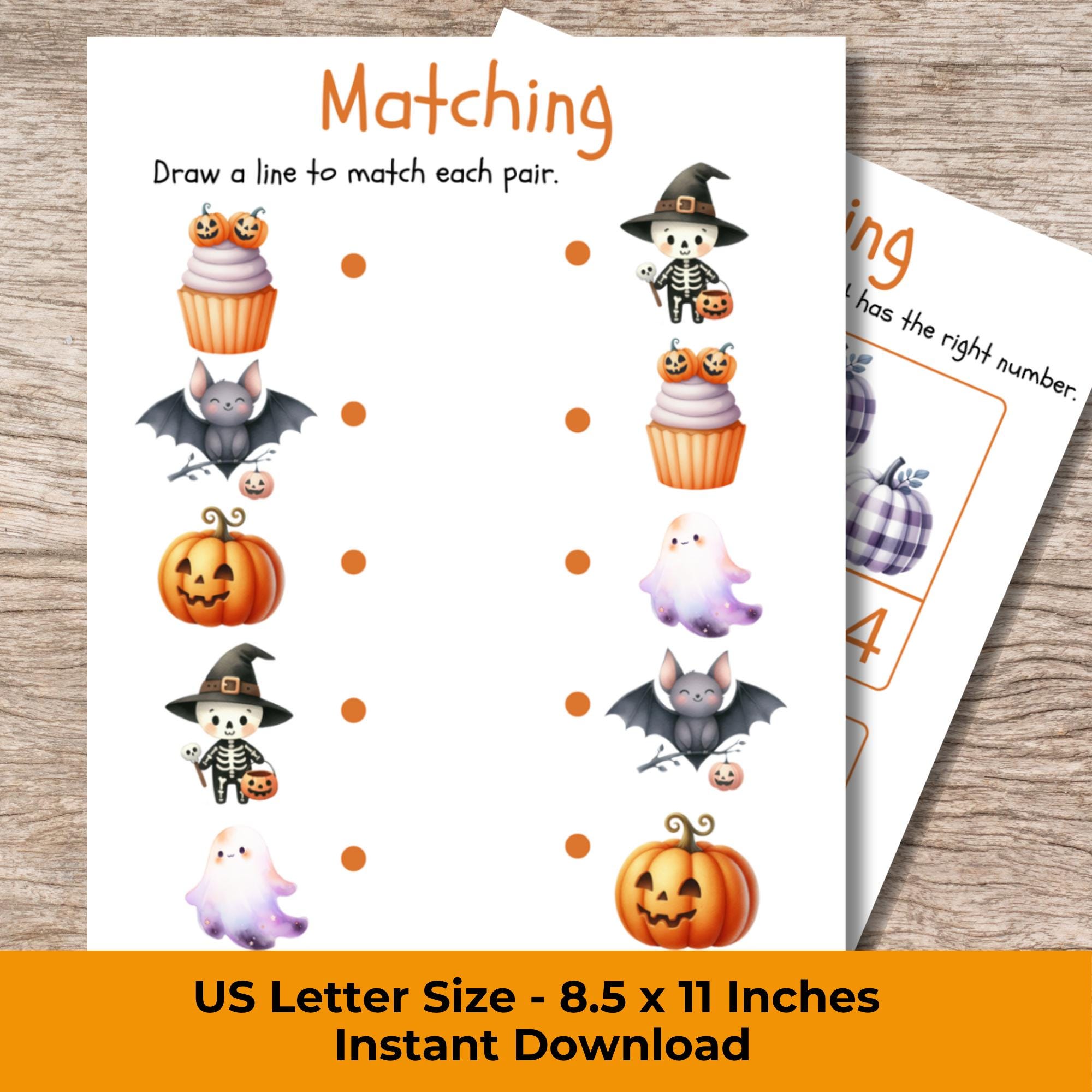 Printable Halloween Worksheets for Preschool & Kindergarten ...
