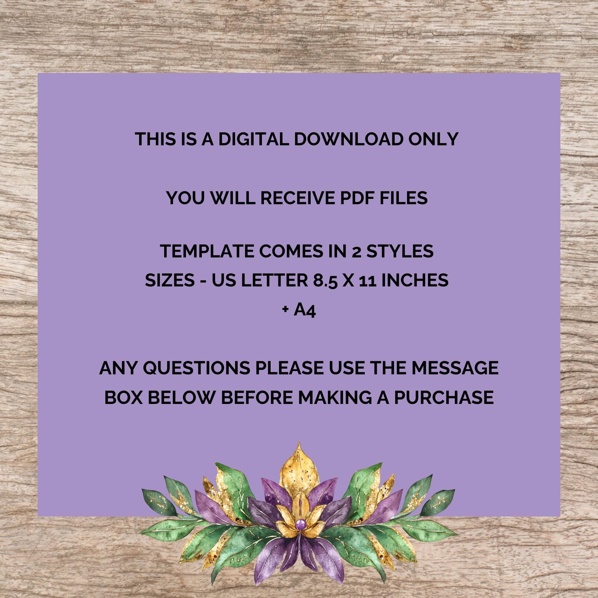 Mardi Gras Potluck Sign-up Sheet | Fat Tuesday Party Planner ...