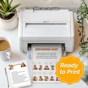 Groundhog Hunt for Kids, Printable Activity, Fun Treasure Hunt, Holiday ...