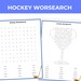 Hockey Wordsearch Game, Hockey Printable Game, Sports Wordsearch, Kids ...