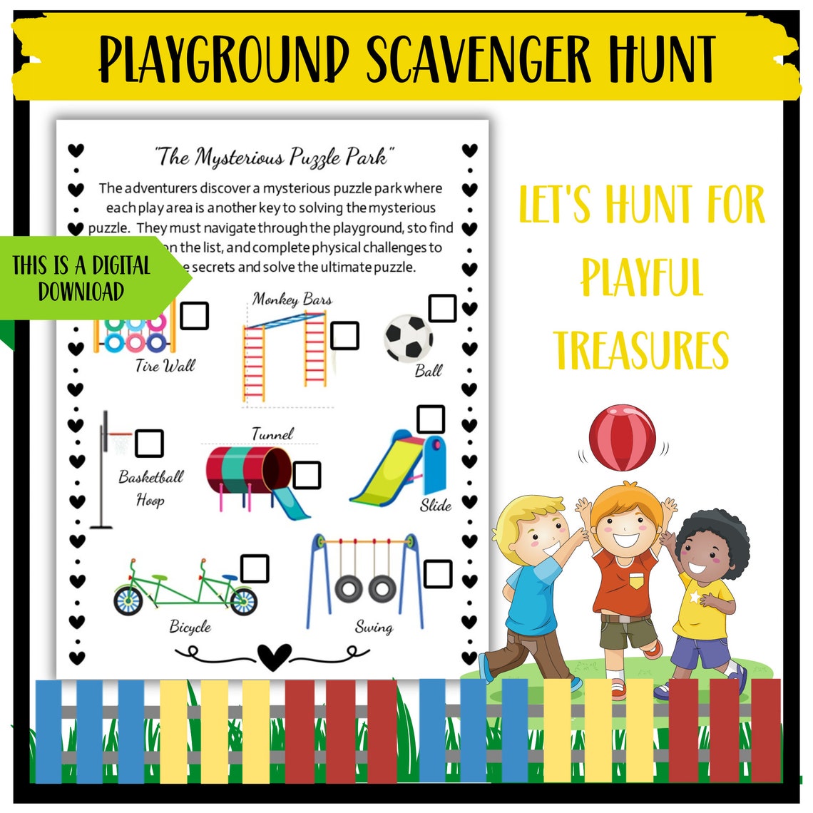 Summer Fun Scavenger Hunt for Kids Bundle, Activities and Games,summer ...