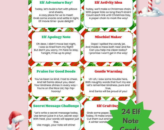 Note From Your Elf, Printable Elf Note, Printable Christmas Activities ...