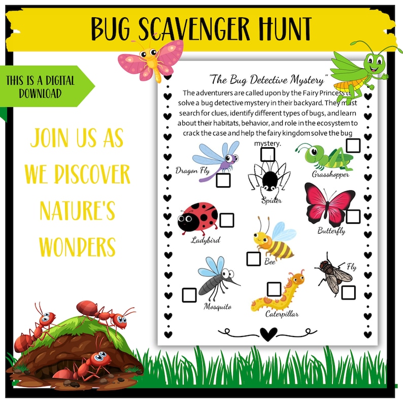 Summer Fun Scavenger Hunt for Kids Bundle, Activities and Games,summer ...