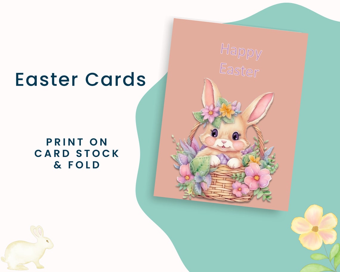 Happy Easter Cards | Printable | Easter Bunny | Celebrate Easter ...