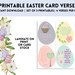 Printable Easter Card Verses | Kids Bible | Religious Learning - Etsy