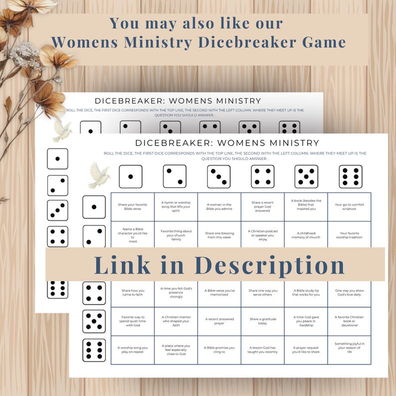 Bible Roll & Share Game Printable, Christian Dicebreaker Icebreaker ...