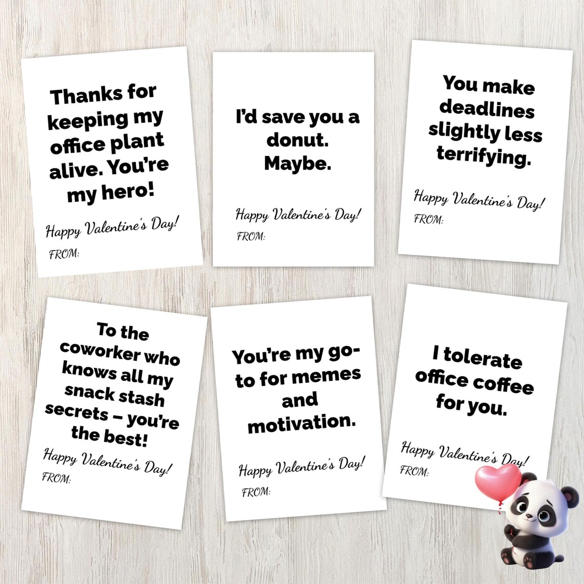 Printable Funny Coworker Valentine's Day Cards - Office Valentines ...
