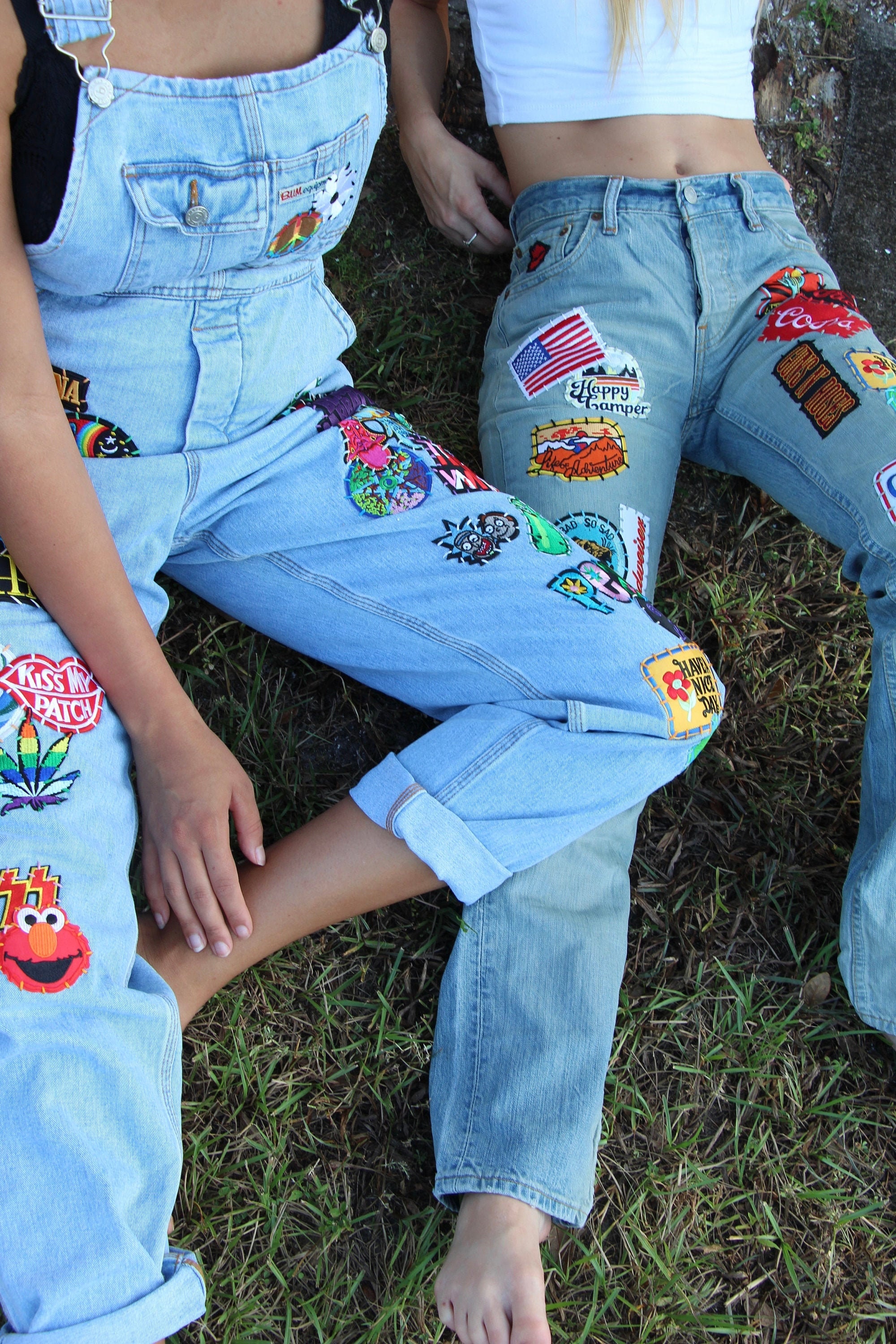 Vintage| B.U.M. Equipment Overalls| Patched Bib Overalls Vintage| B.U.M. Equipment Overalls| Patched Bib Overalls