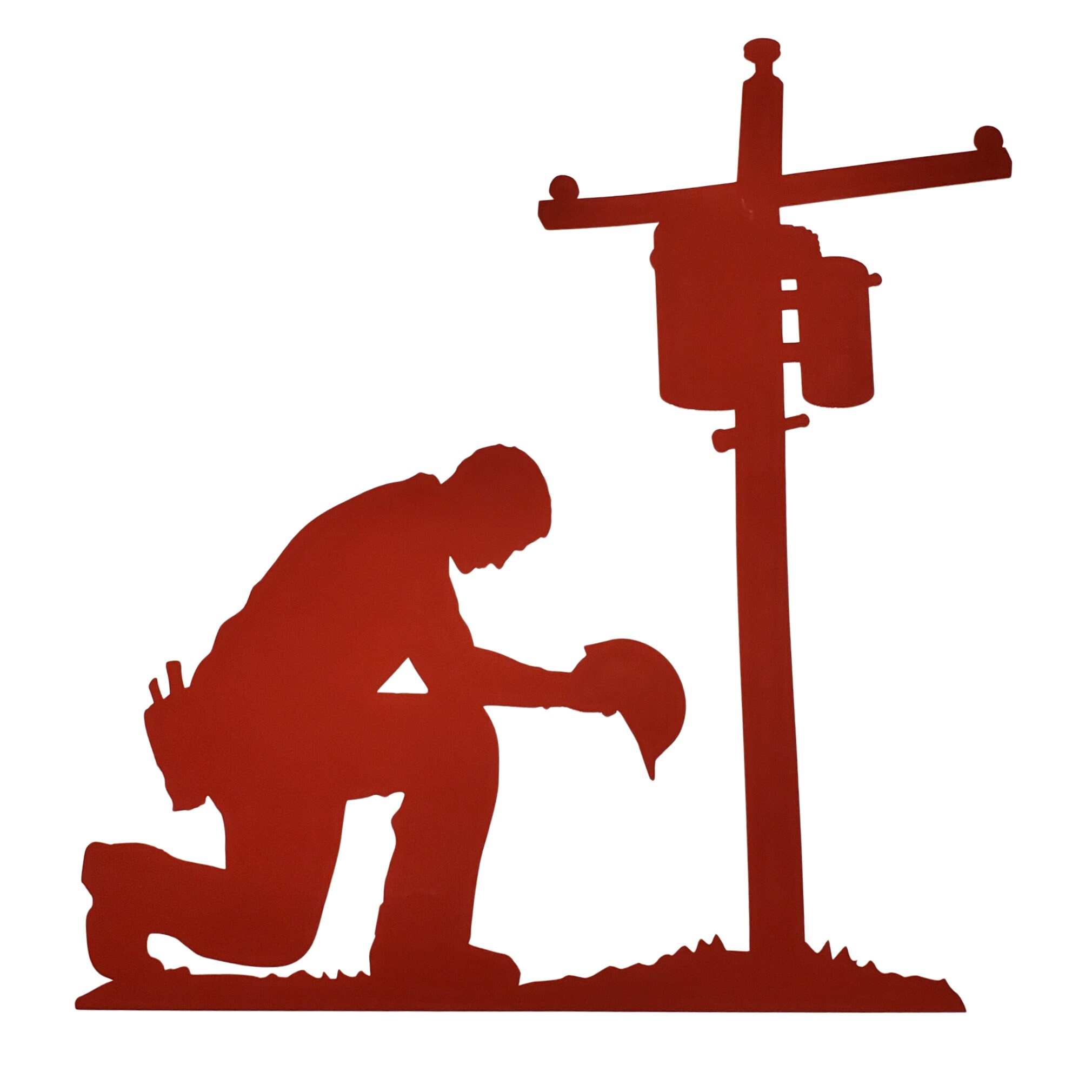 Praying Lineman Decal - Etsy