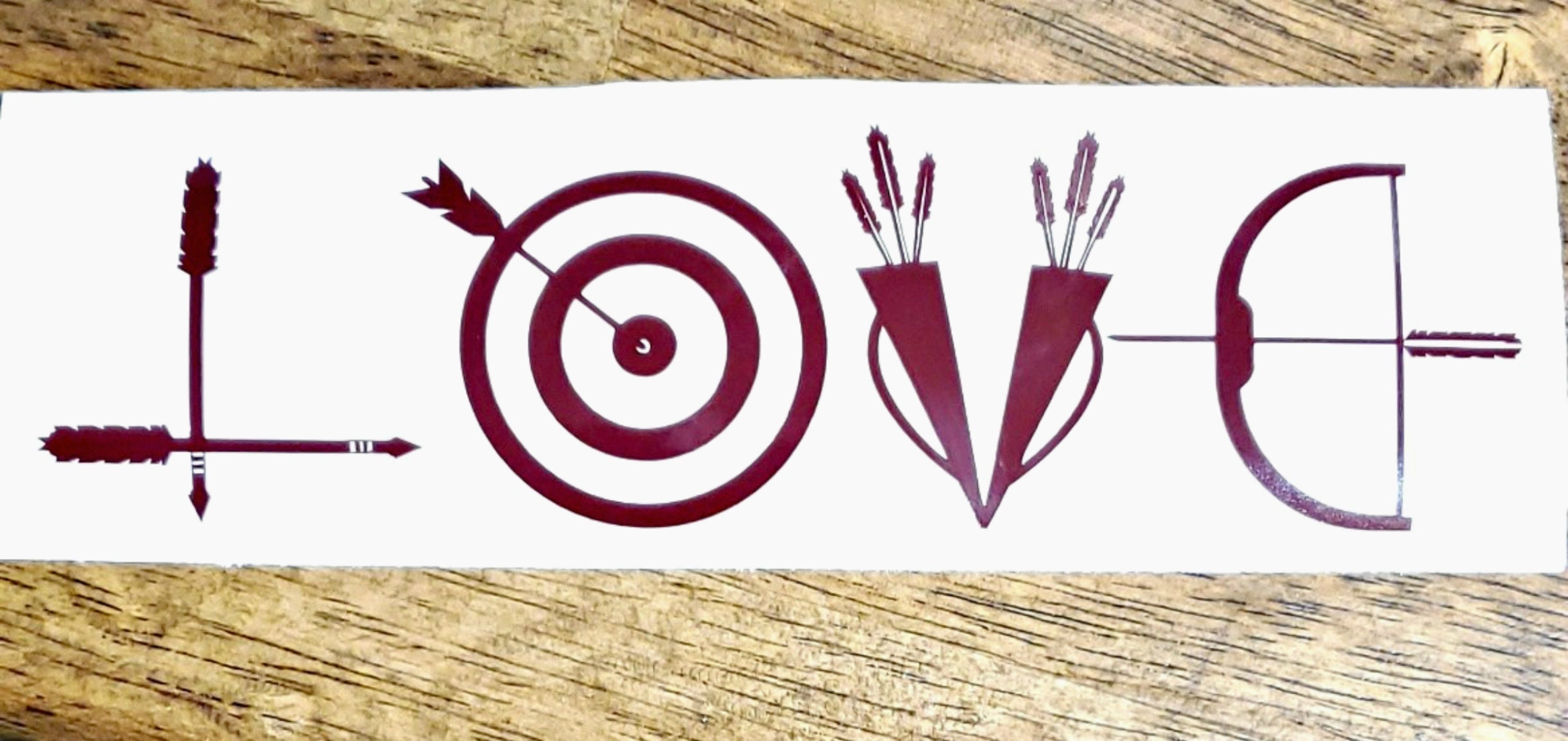 Craft Supplies & Tools Papercraft Motivational Archery Sticker Sheet ...