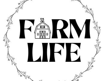 Farm Life SVG & PNG Digital File Instant Download - Etsy