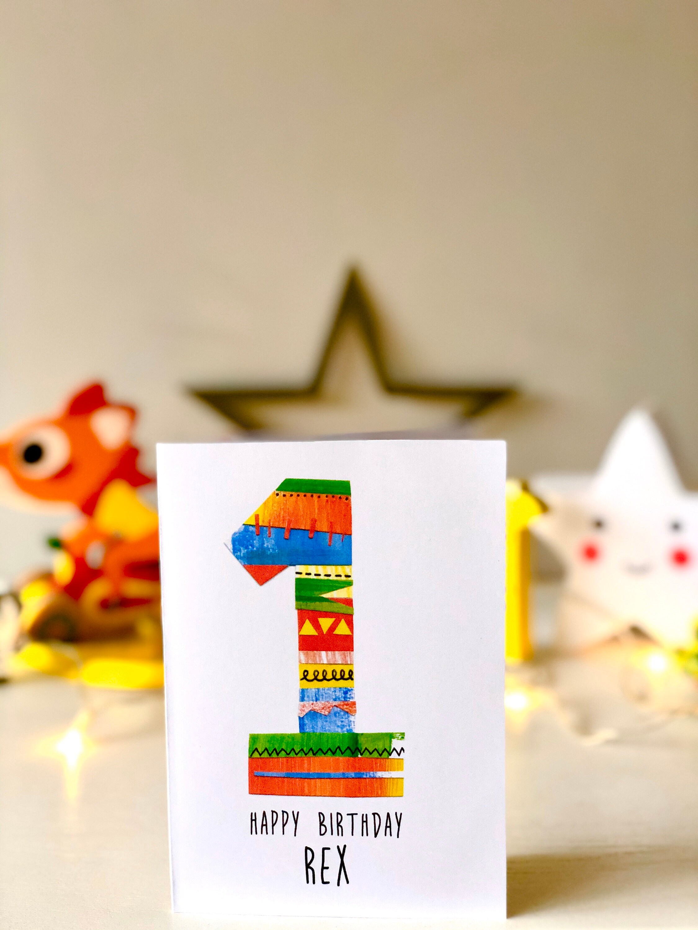 Personalised First Birthday Card Personalised 1st Birthday | Etsy