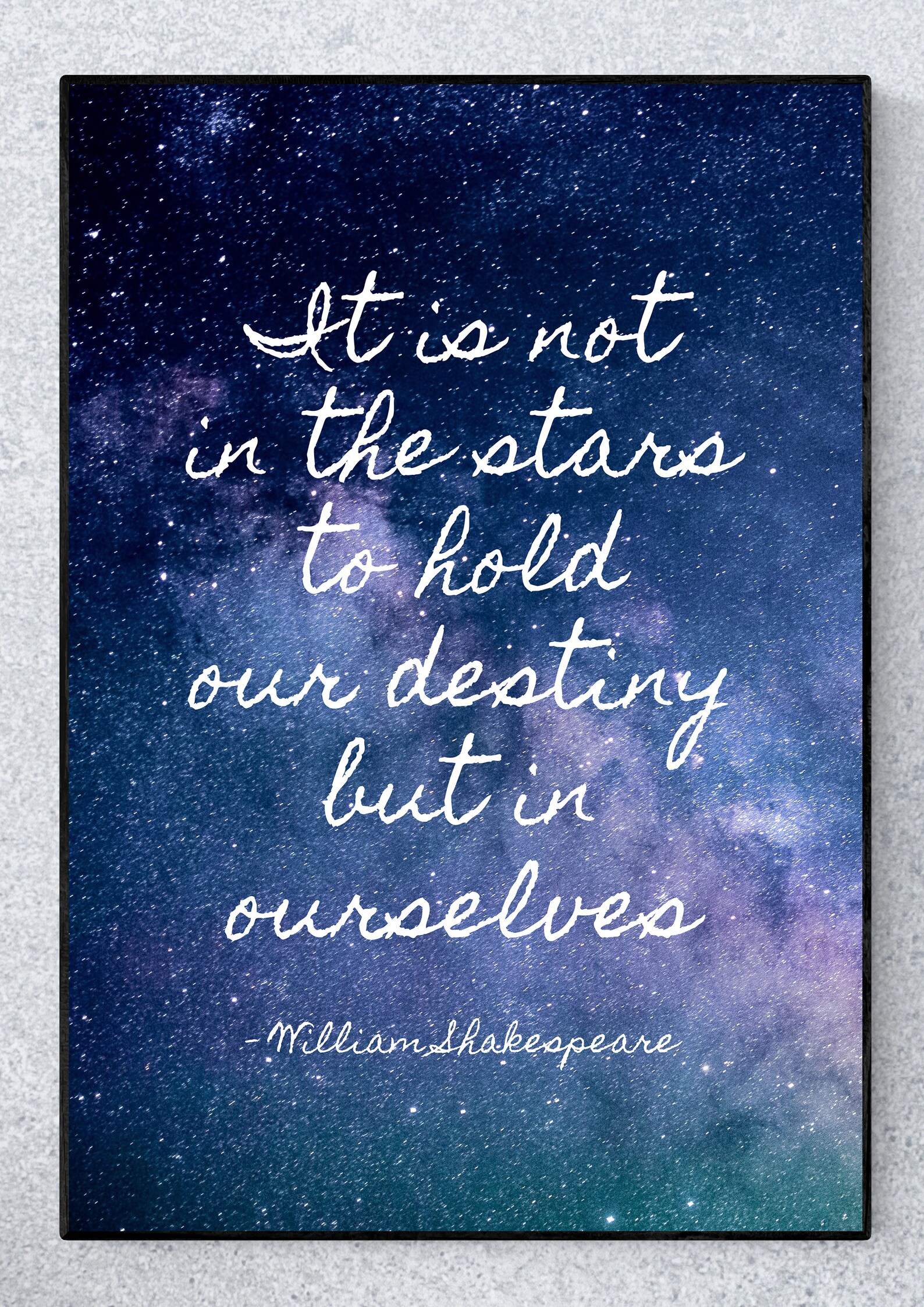 William Shakespeare Stars Quote Print Shakespeare Stars Wall | Etsy