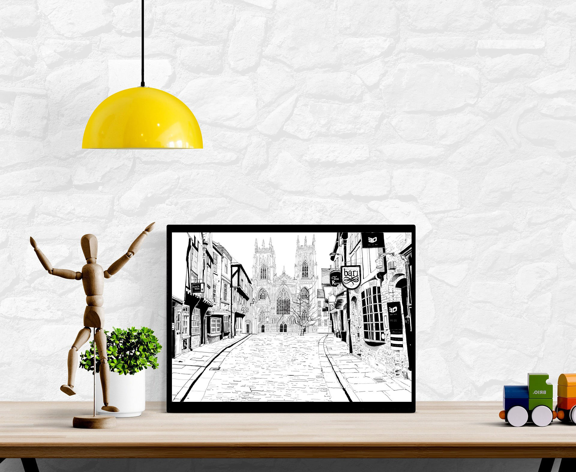 York City Original Illustrated Wall Map Hand Drawn Art Print | Etsy UK