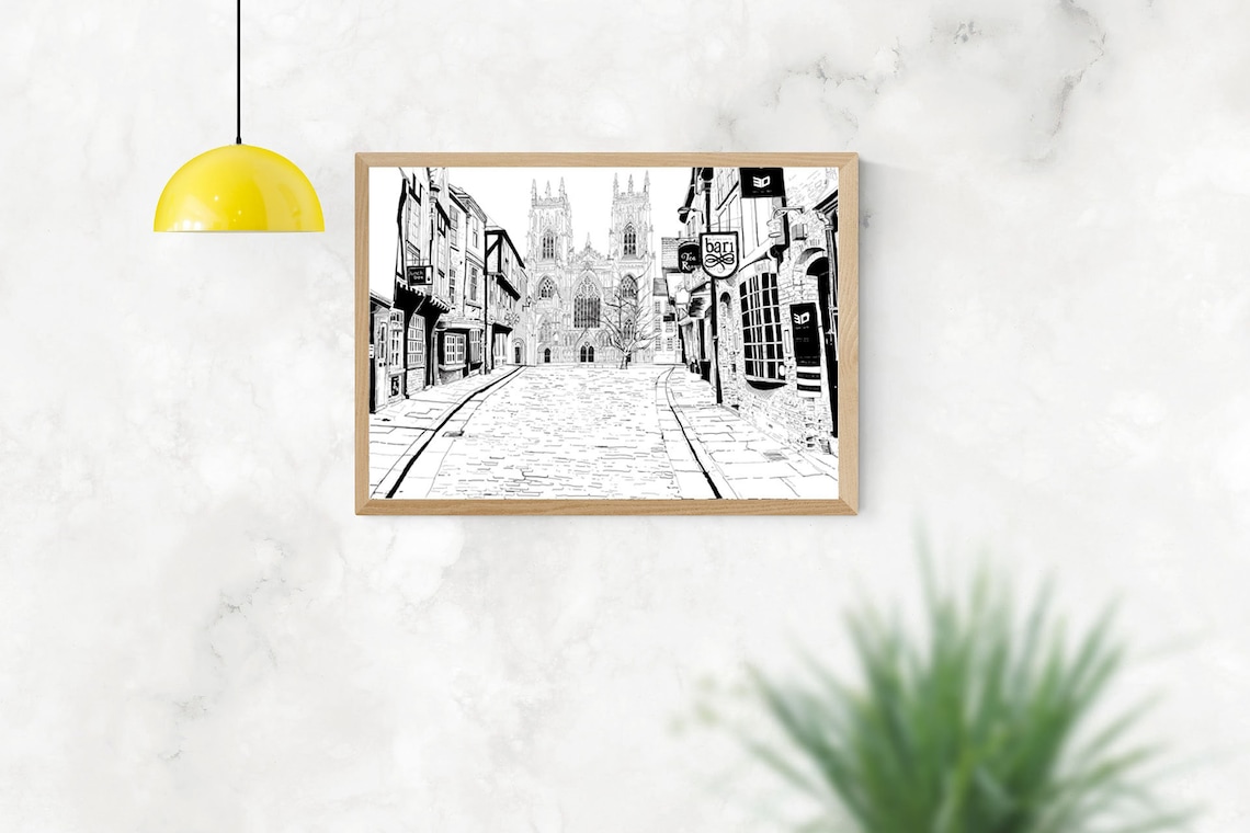 York City Original Illustrated Wall Map Hand Drawn Art Print - Etsy UK