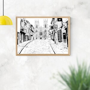 York City Original Illustrated Wall Map Hand Drawn Art Print York Wall ...