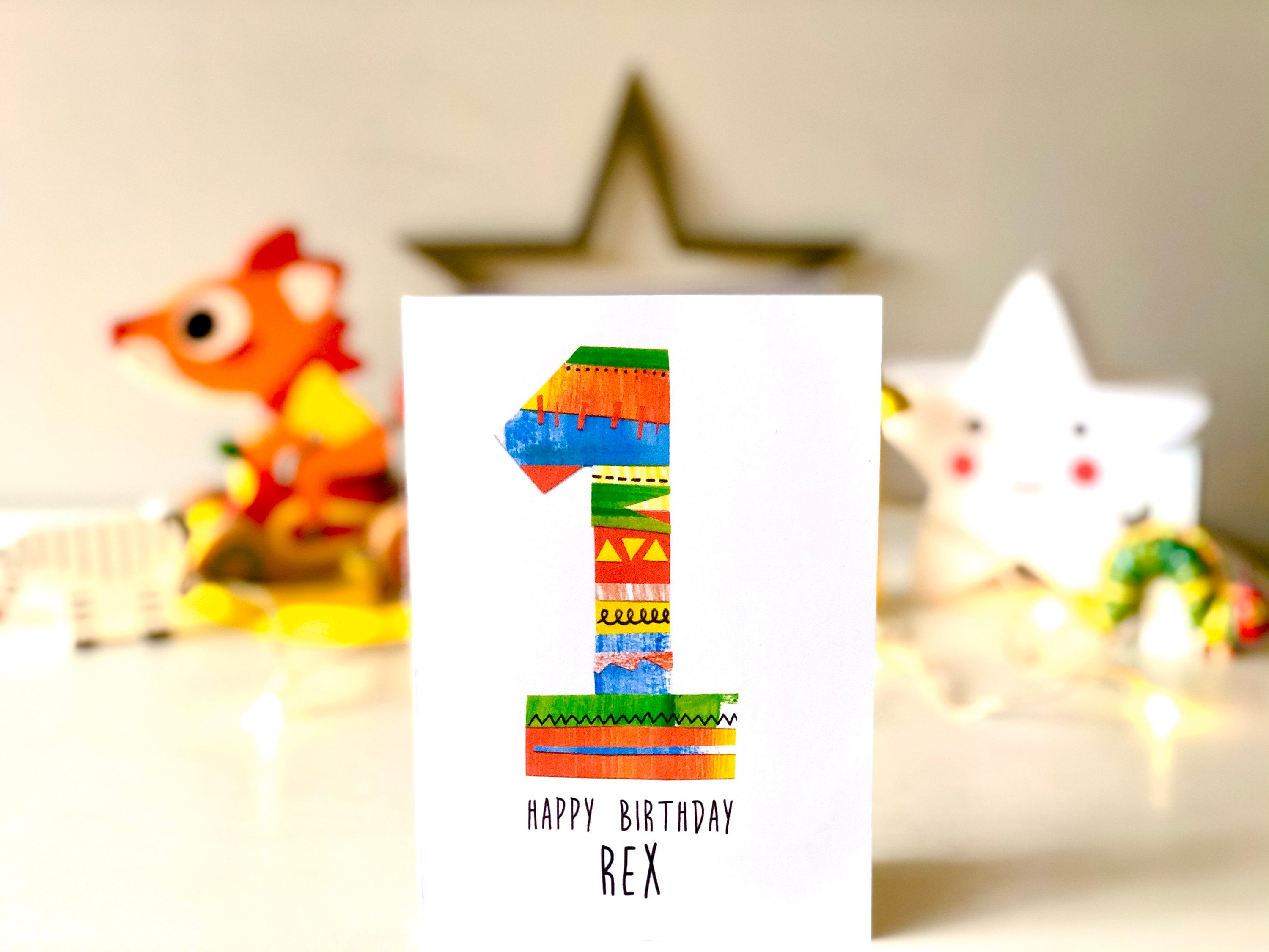 Personalised First Birthday Card Personalised 1st Birthday | Etsy